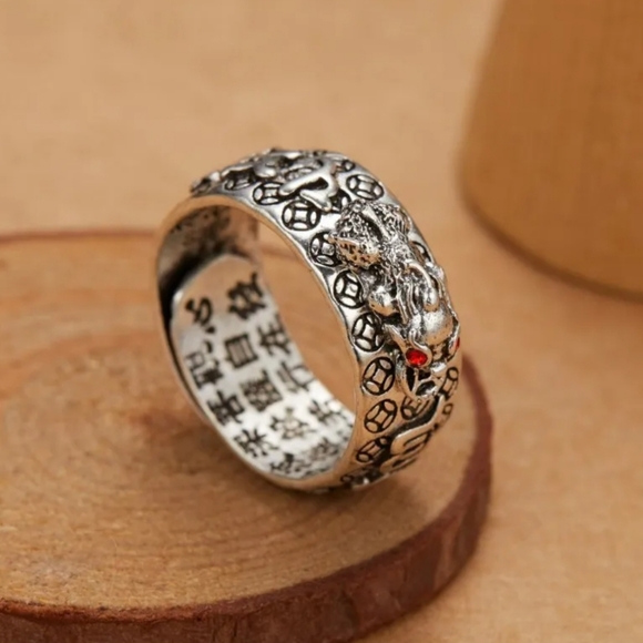 Accessories | New Pixiu Feng Shui Protection Wealth Lucky Open Ring ...